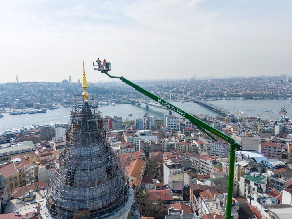 GALATA KULESİ RESTORASYONUNDA PALFİNGER DAMGASI - Platformdergi